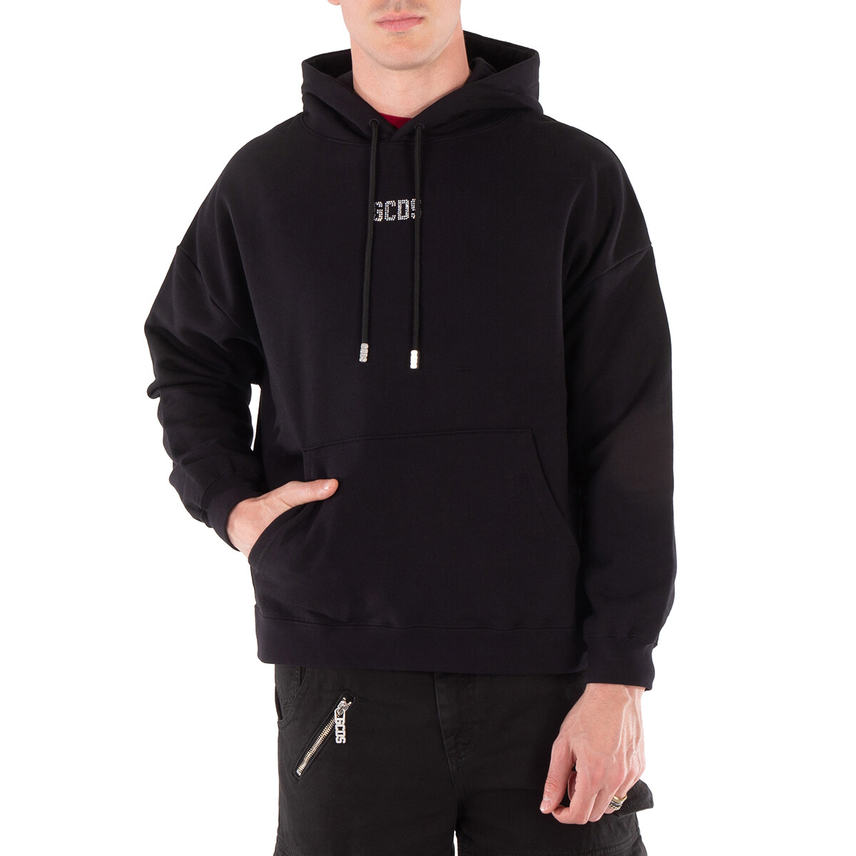 GCDS Logo Lounge 2024 Oversized Hoodie, Size Small FW23M100681 ...