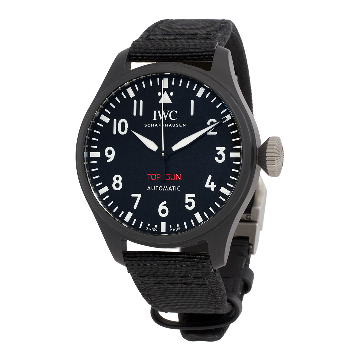 IWC Pilot Top Gun Chronograph Automatic Black Dial Men's Watch IW389101 ...