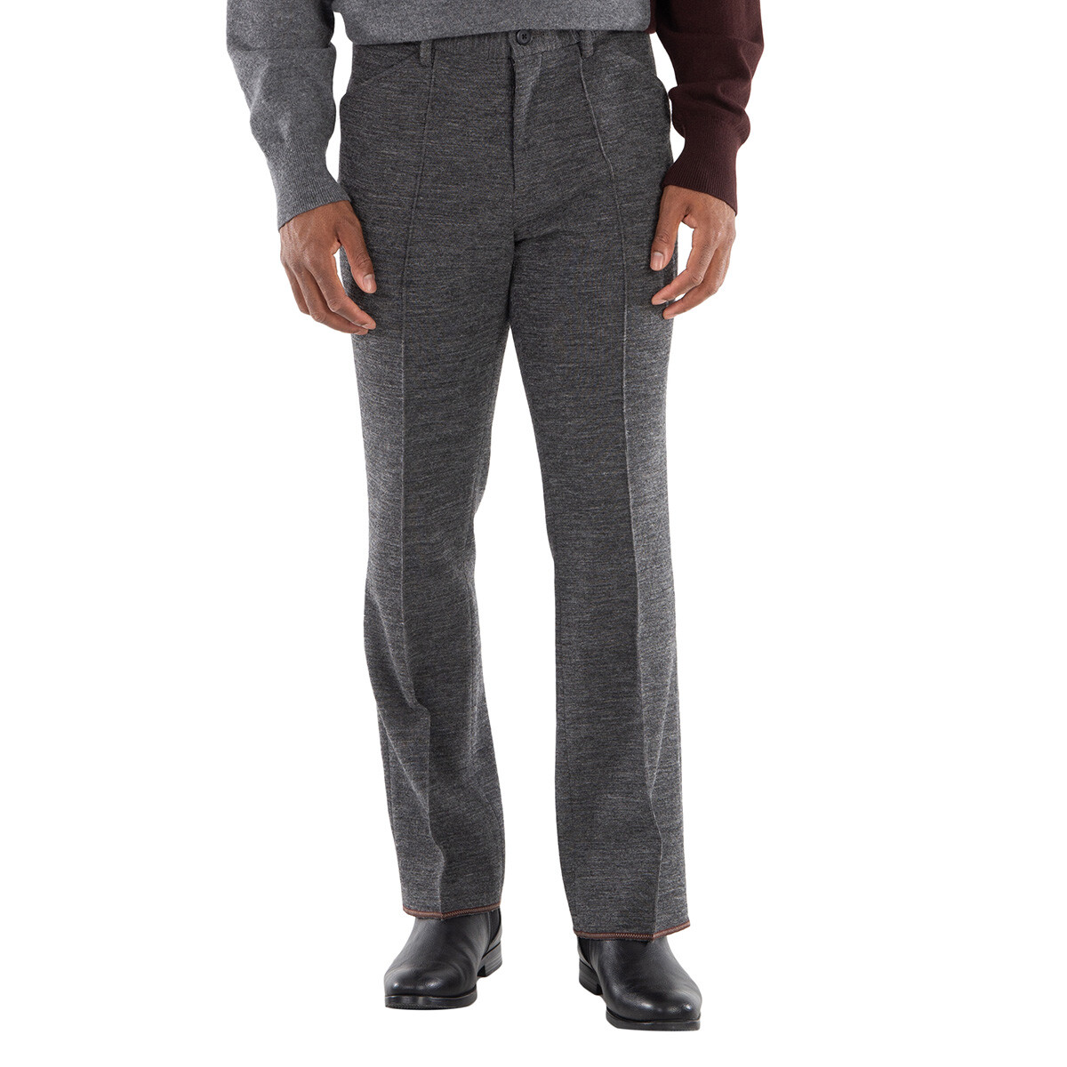 Kolor Men's Light Gray Long Straight Leg Pants, Brand Size 2 (Medium ...