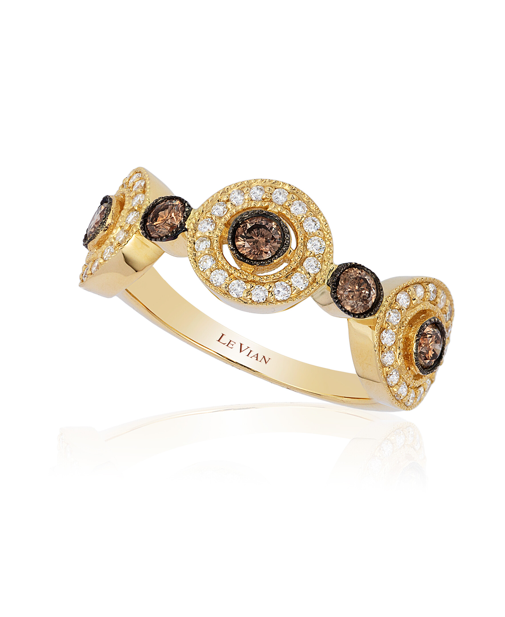 Le Vian Ladies Blue Topaz Rings set in 14K Vanilla Gold TSSK 105 ...