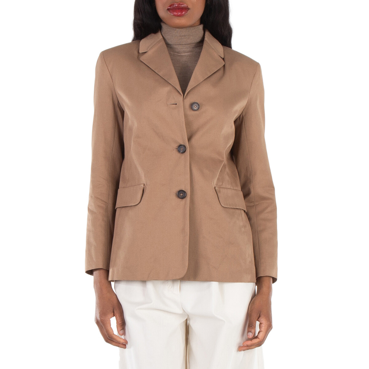 Max Mara Newterzo1 Faux-Fur Cape Jacket, Size Small 4736332600-SAND ...