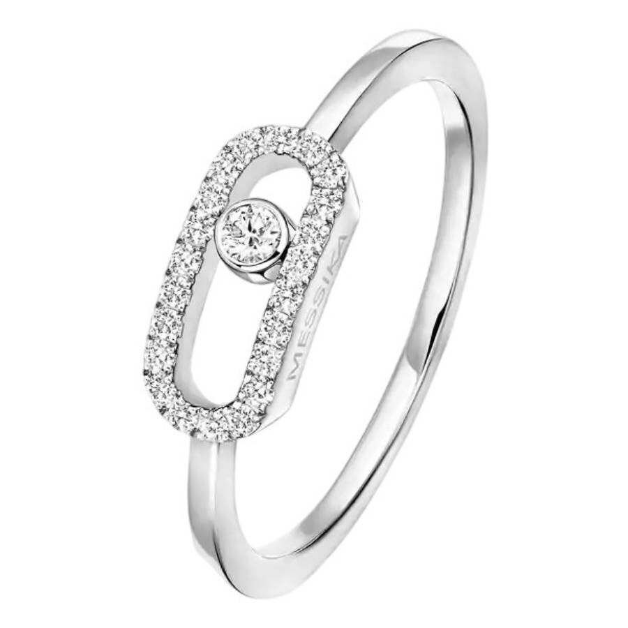 Messika Move Uno 18k Rose Gold Diamond Ring, Size 48 12113-PG - Ladies ...