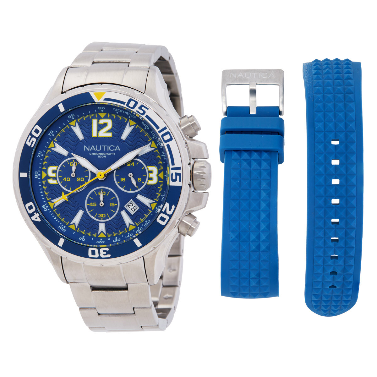 Nautica NCT Blue Sail Chronograph Quartz Blue Dial Men's Watch ...