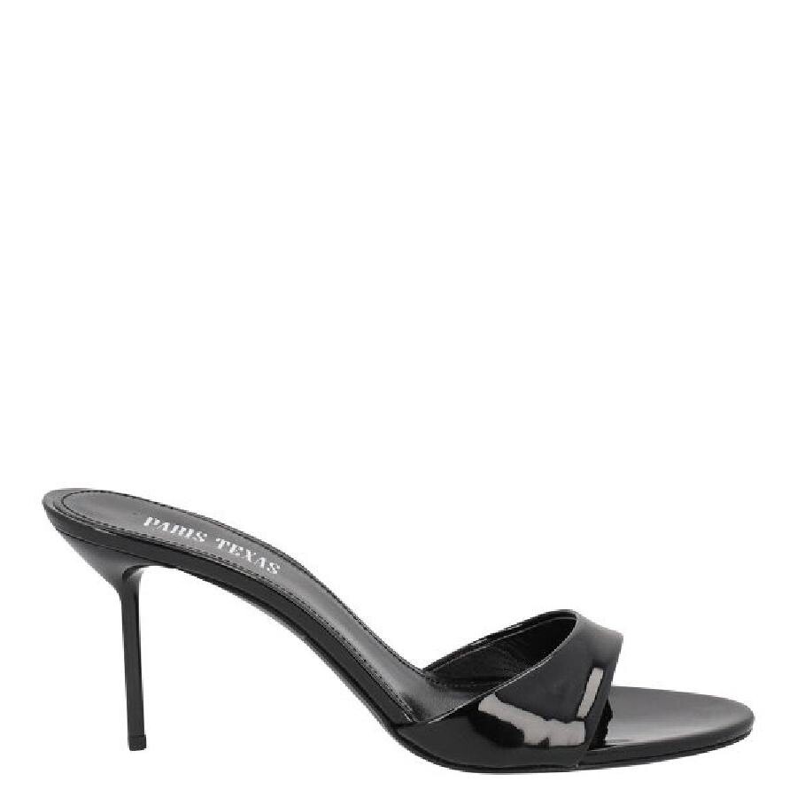 Paris Texas Ladies Iridescent Crystal Holly PVC Stiletto Mules PX906 ...