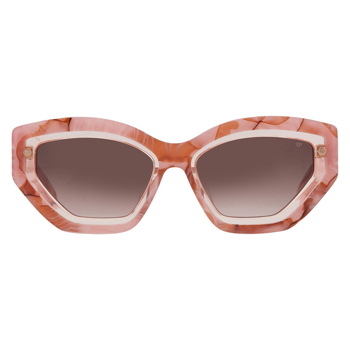 Philipp Plein Grey Gradient Square Men's Sunglasses SPP095M 0703 52 ...