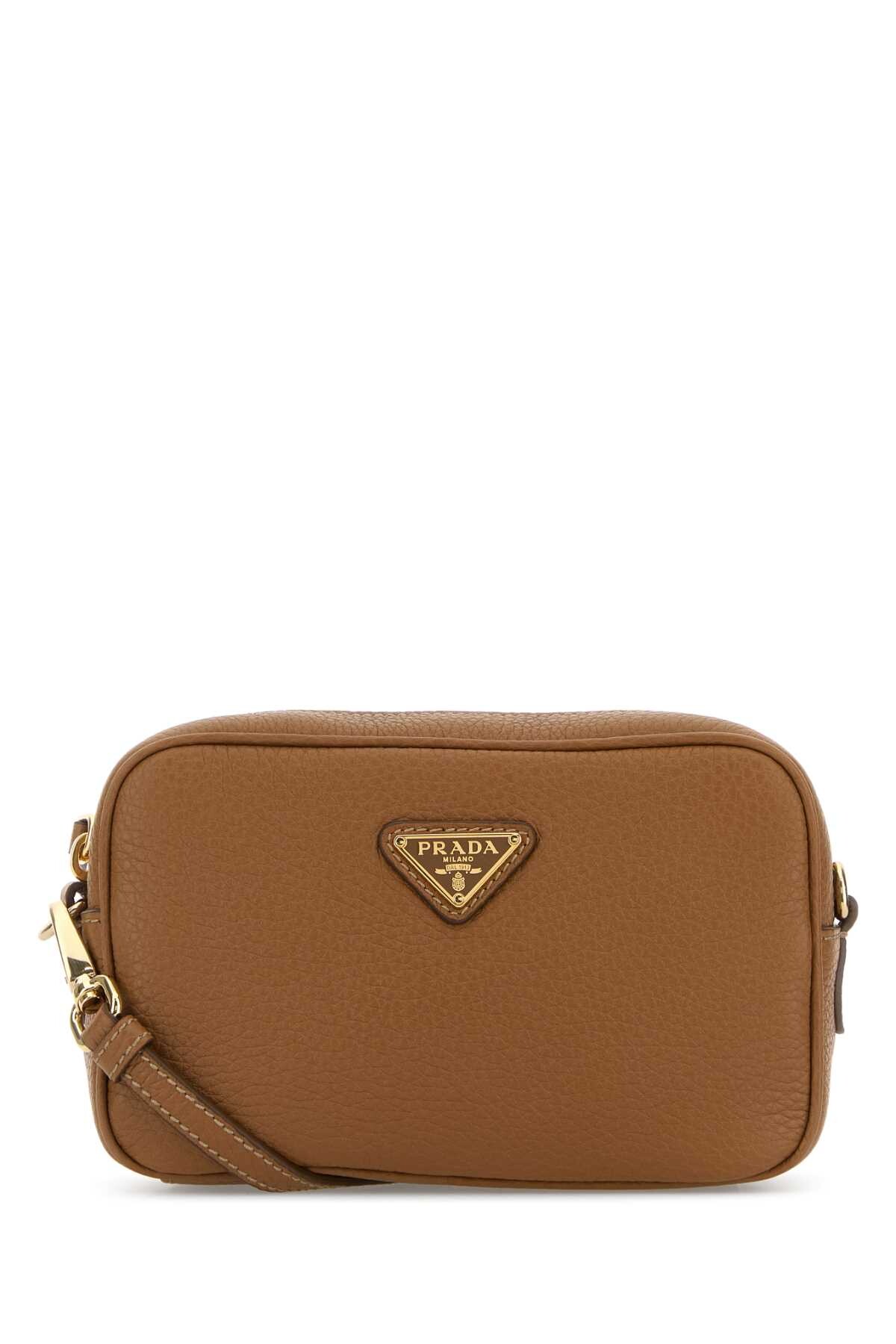 Prada Camel Leather Shoulder Bag 1BC278VONO2DKV F03CW - Handbags - Jomashop