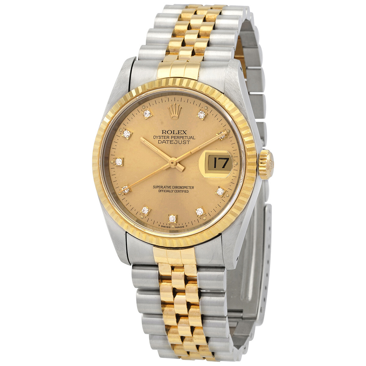 Rolex Pre-owned Rolex Datejust Grey Dial Watch 126234-0045 - Jomashop