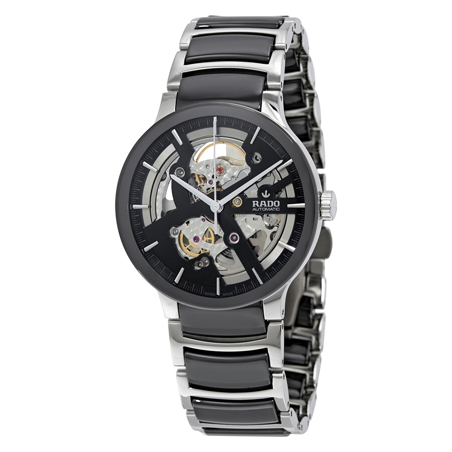 Rado True Automatic Open Heart Black/Skeleton Dial Men's High-Tech ...