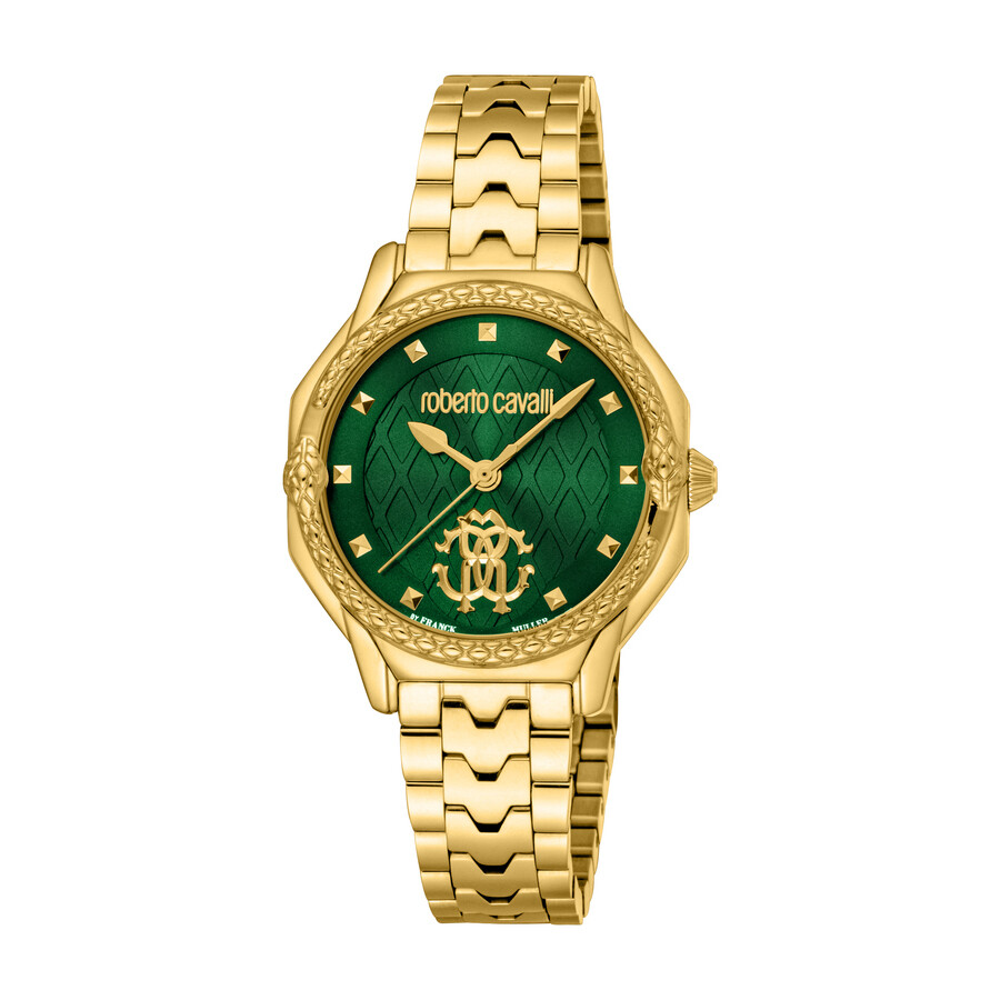 Roberto Cavalli Fashion Watch Quartz Green Dial Men's Watch ...