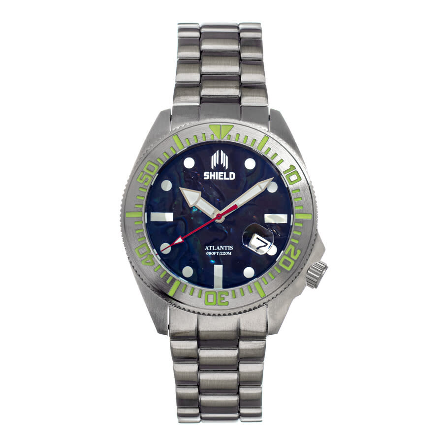 Shield Pascal Quartz Black Dial Black Leather Men's Watch SLDSH102-2 ...