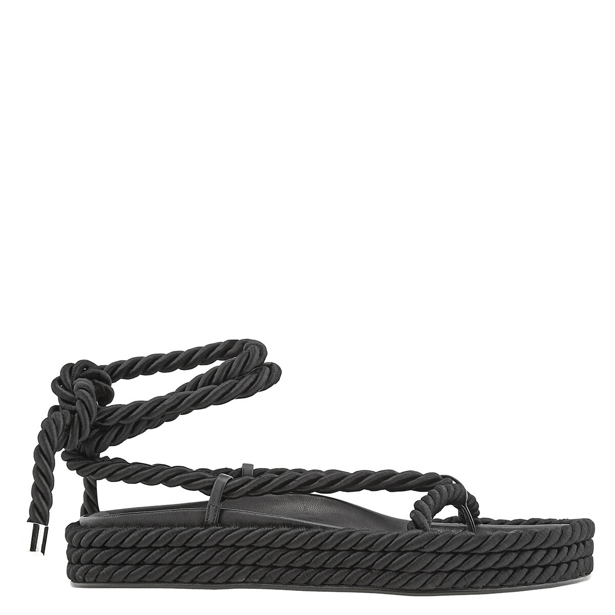 Studio Amelia Black Entwined 70 Leather Slingback Sandals, Brand Size ...