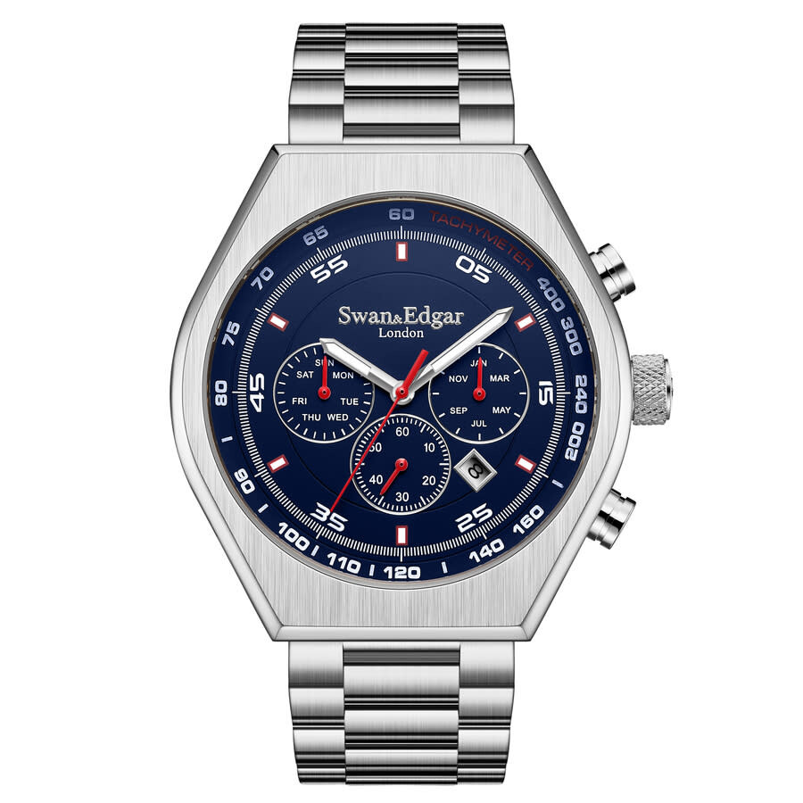 Swan & Edgar Opulent Automatic Blue Dial Men's Watch SE0029 ...