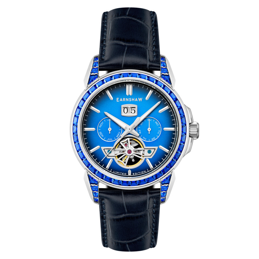 Thomas Earnshaw Scientists Faraday Double Barrel Gold-tone Dial Men's ...