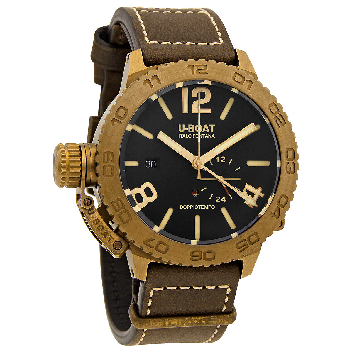U-Boat Pre-owned U Boat Flightdeck Chronograph Automatic Carbon Fiber ...