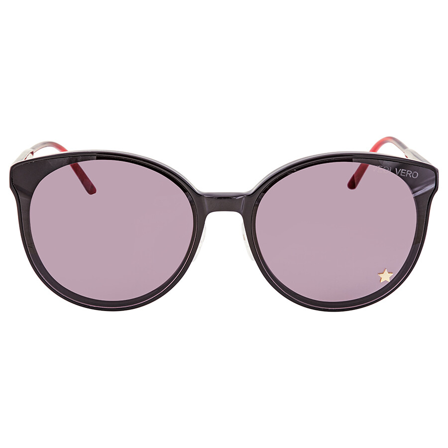 Vedi Vero Grey Round Ladies Sunglasses VJ656 191875001855 - Sunglasses ...