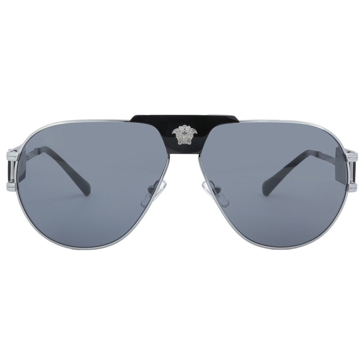 Versace Light Grey Mirror Silver Shield Men's Sunglasses VE4391 311/6G ...