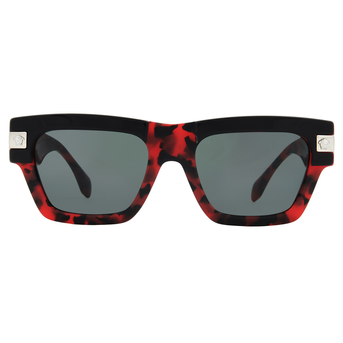 Versace Dark Grey Rectangular Men's Sunglasses VE4430U GB1/81 53 ...