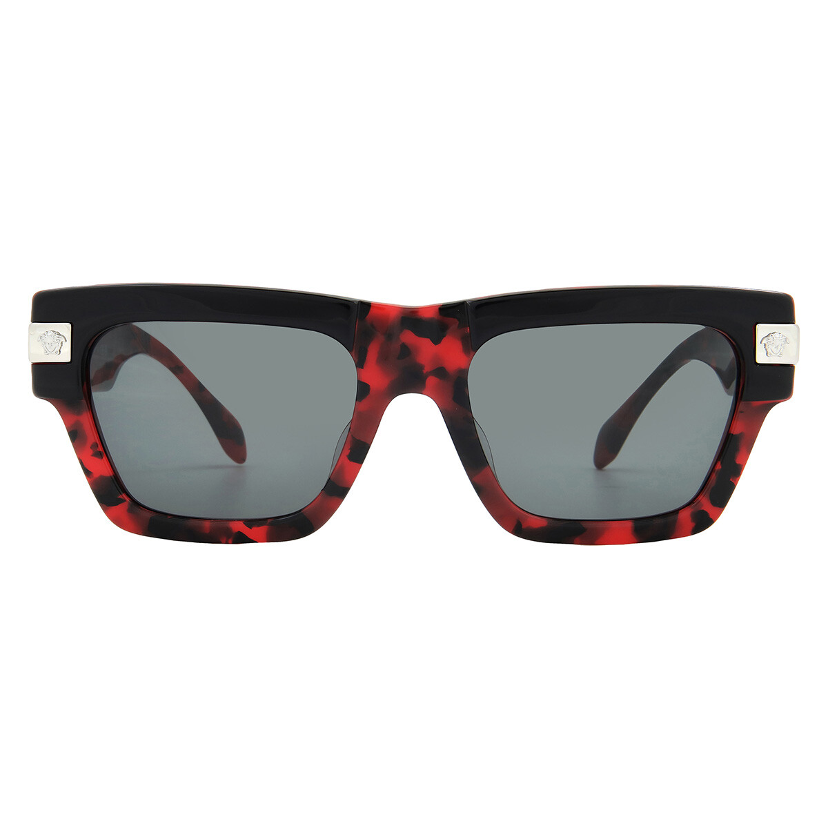 Versace Light Grey Mirror Silver Shield Men's Sunglasses VE4391 311/6G ...