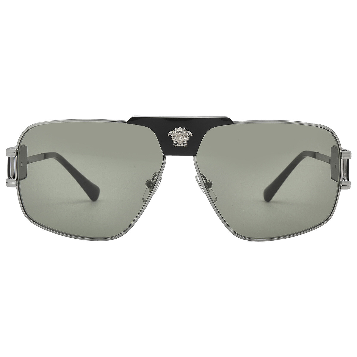 Versace Dark Grey Rectangular Men's Sunglasses VE4430U GB1/81 53 ...