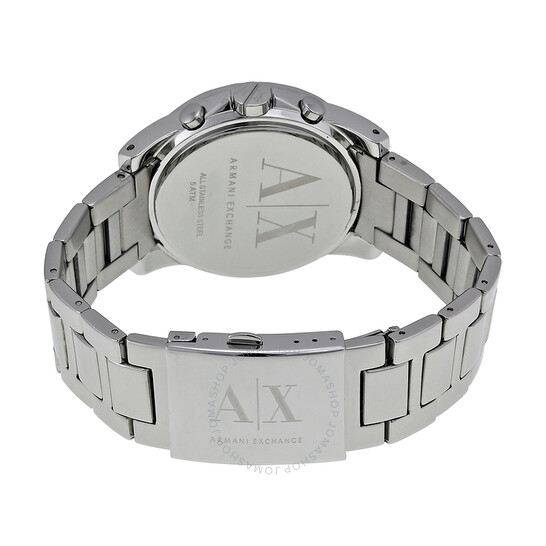 Armani Exchange Chronograph Black Dial Stianless Steel Men s Watch AX2504