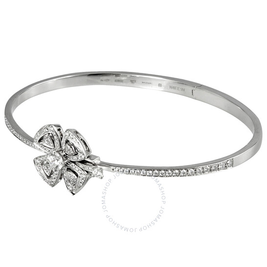 Bvlgari Ladies Fiorever 18K White Gold Bracelet Size Medium