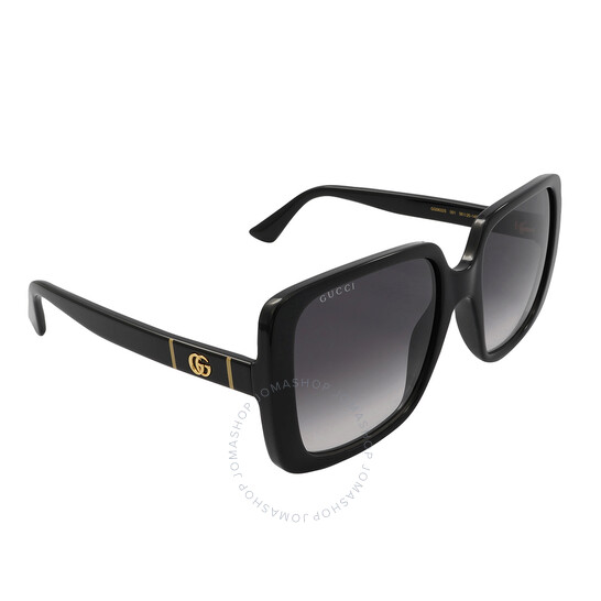Gucci Grey Gradient Square Ladies Sunglasses Gg0632s 001 56