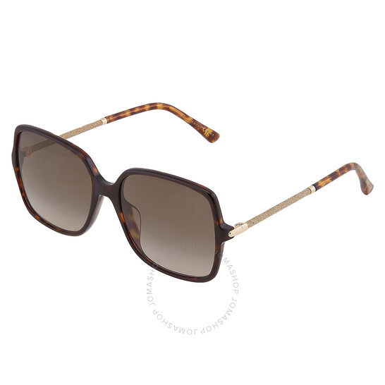 Jimmy Choo Brown Gradient Square Ladies Sunglasses Eppiegs 0086ha 57