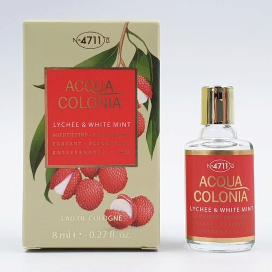 4711 Unisex Acqua Colonia Lychee & White Mint EDC 0.27 oz Fragrances ...