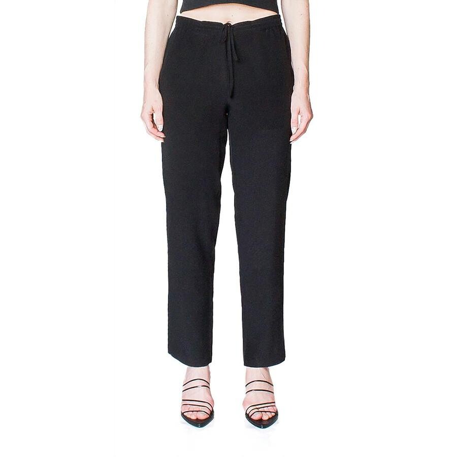 6397 Ladies Silk Pj Pants Black 73897-Black - Apparel - Jomashop