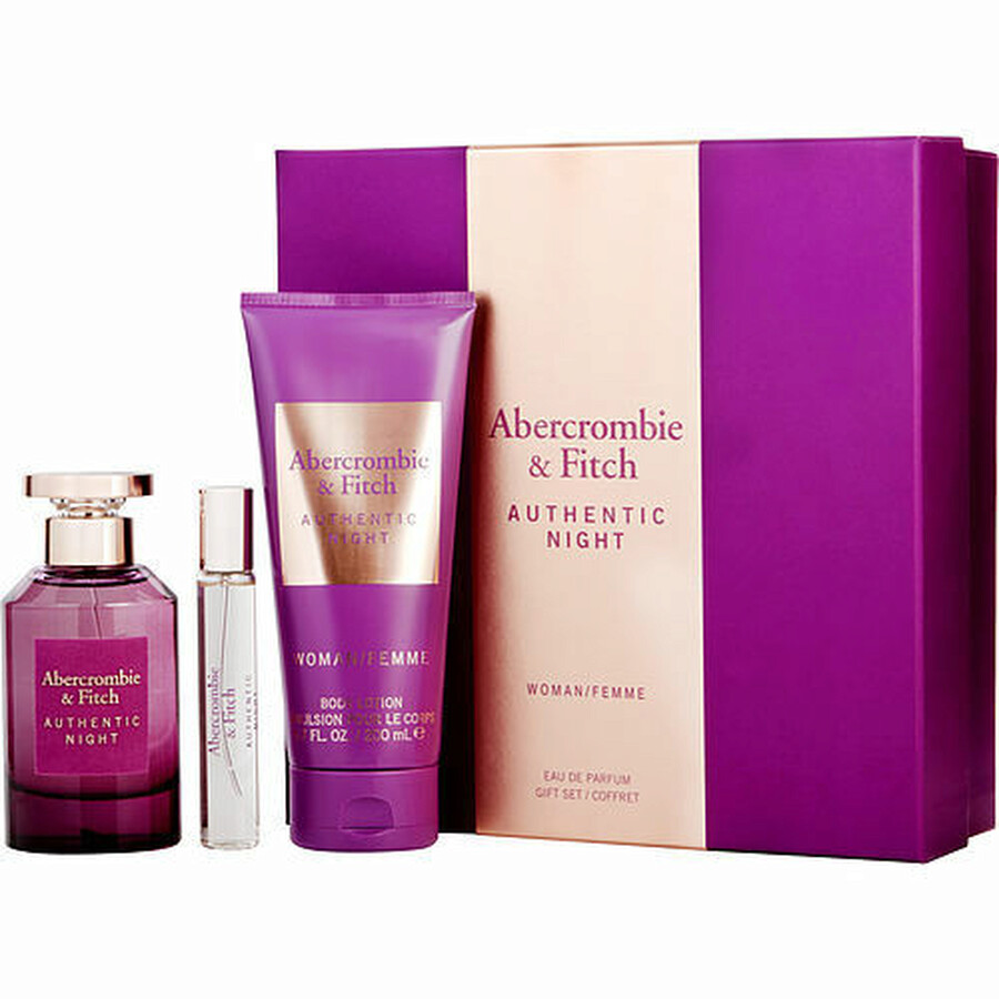 Abercrombie And Fitch Ladies Authentic Night Gift Set Fragrances ...