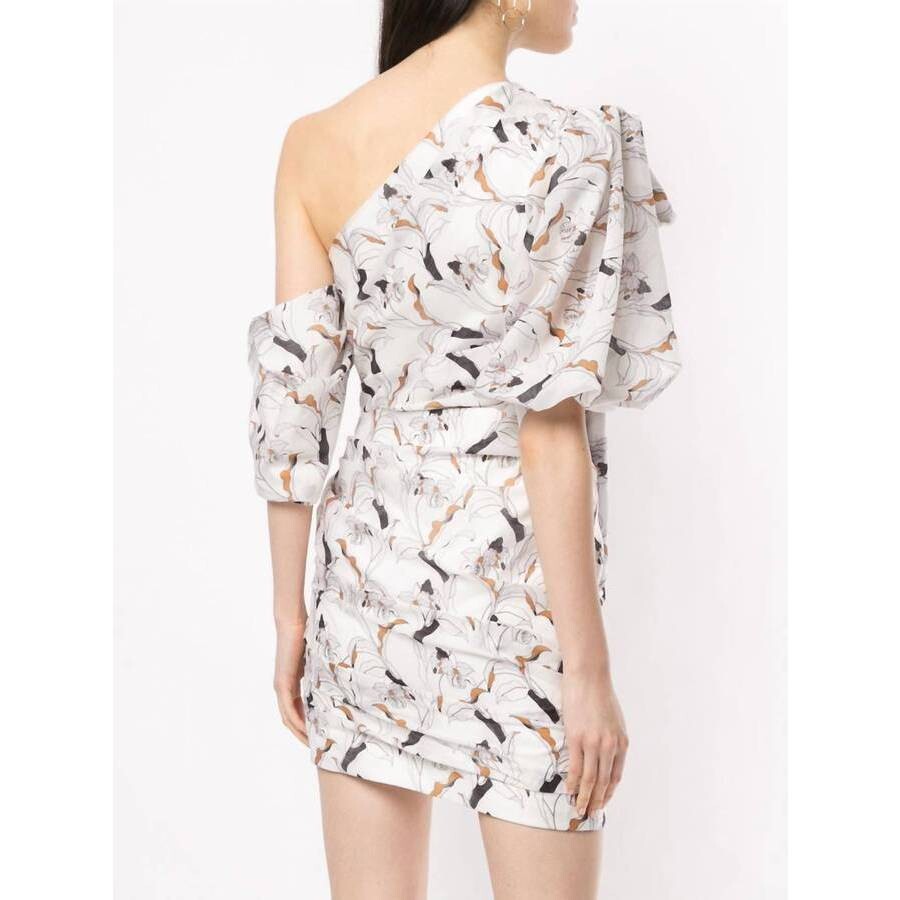 Acler Ladies Maves Dress White 124413-White - Jomashop