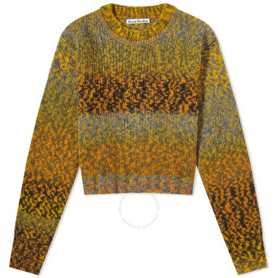 Acne Studios Gradient Pixelated Wool-Blend Jumper, Size XX-Small A60452 ...