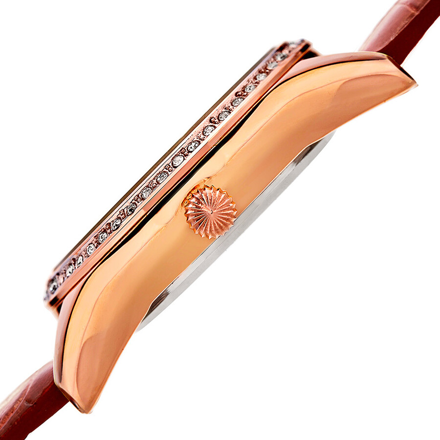 Akribos Xxiv Lumin Quartz Silver Dial Ladies Watch P50141 842106164657 ...