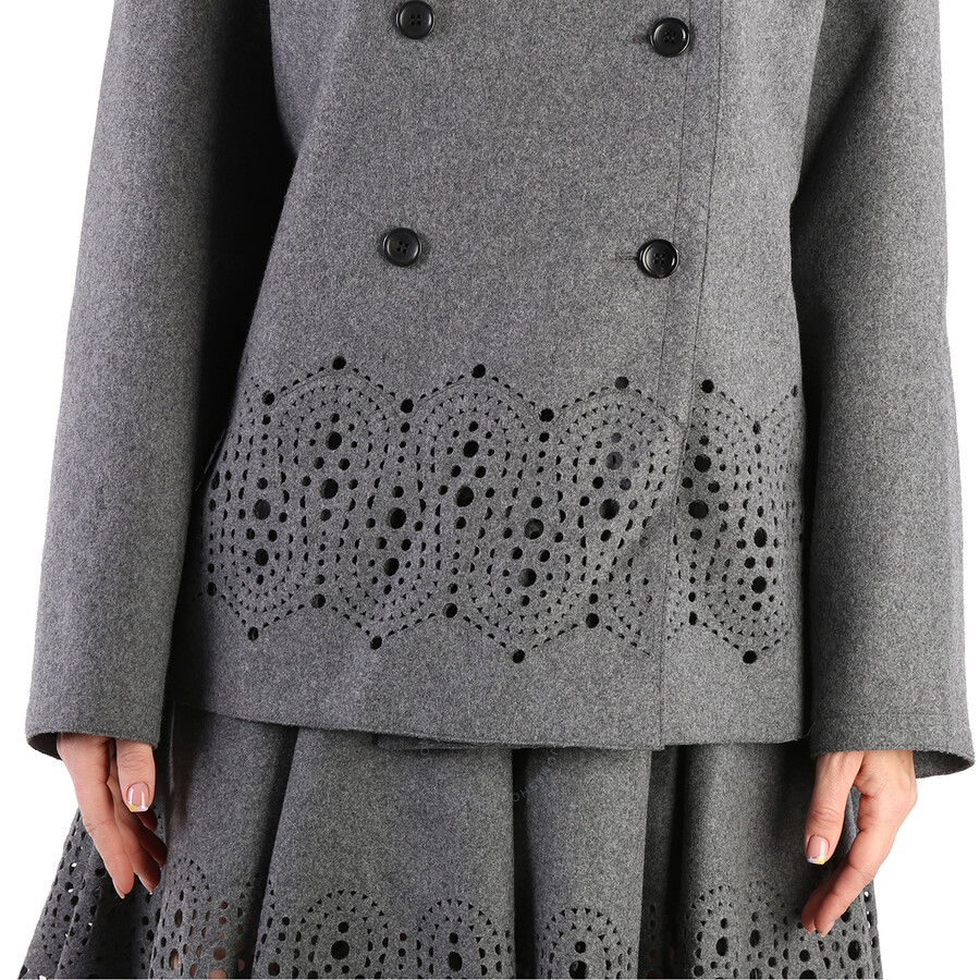 Alaia Double Breasted Openwork Jacket, Brand Size 38 (US Size 4 ...