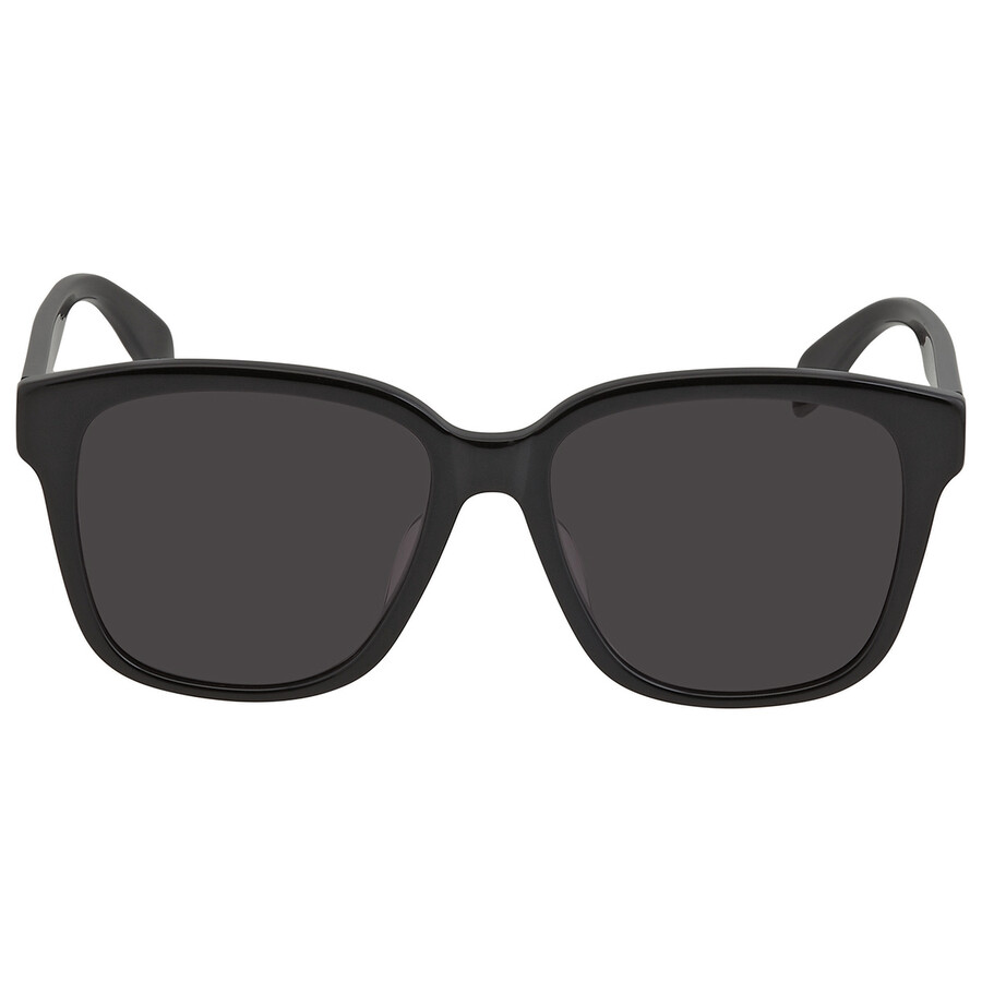 Alexander Mcqueen Grey Oversized Ladies Sunglasses AM0331SK 002 56 ...