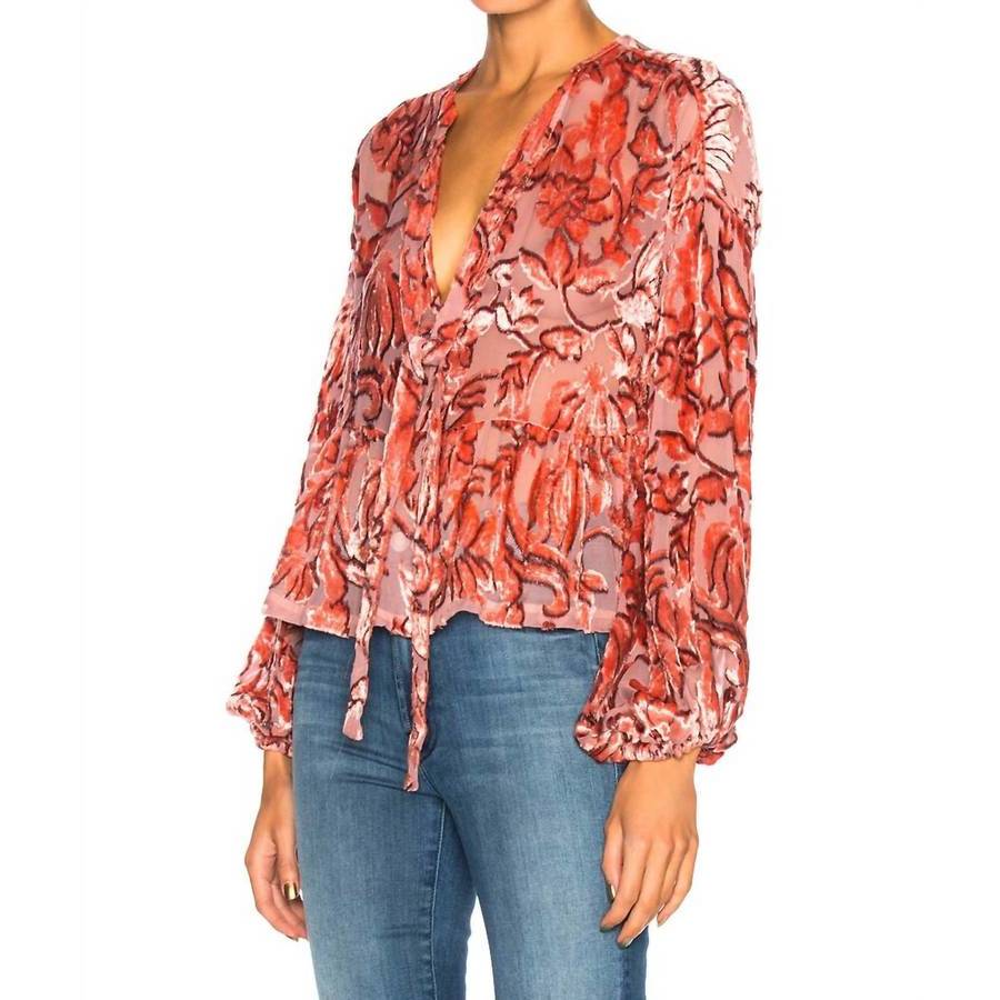 Alexis Ladies Caprina Top Velvet Floral Devore 125087-Velvet Floral ...