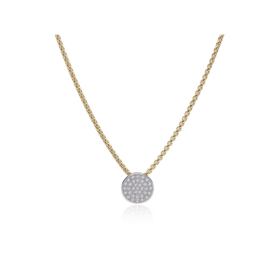 Alor Yellow Chain Taking Shapes Disc Necklace with 14K Gold & Diamonds ...