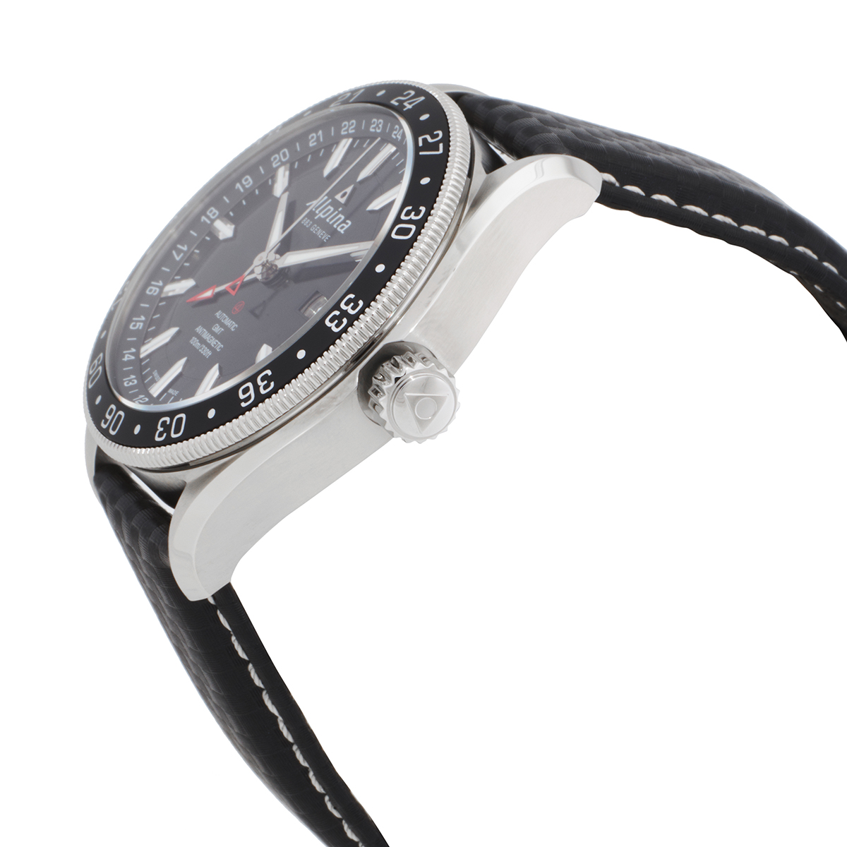 Alpina Alpiner 4 GMT Automatic Black Dial Men's Watch AL-550G5AQ6-SR ...