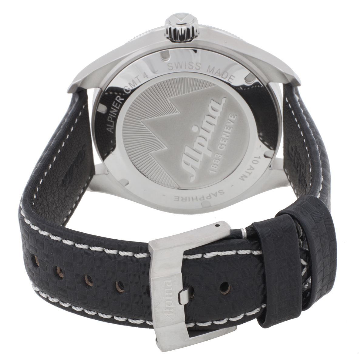 Alpina Alpiner 4 GMT Automatic Black Dial Men's Watch AL-550G5AQ6-SR ...