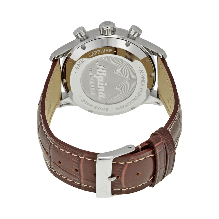 Alpina Alpiner Chronograph Automatic Sunray Dial Men's Watch AL-750S4E6 ...