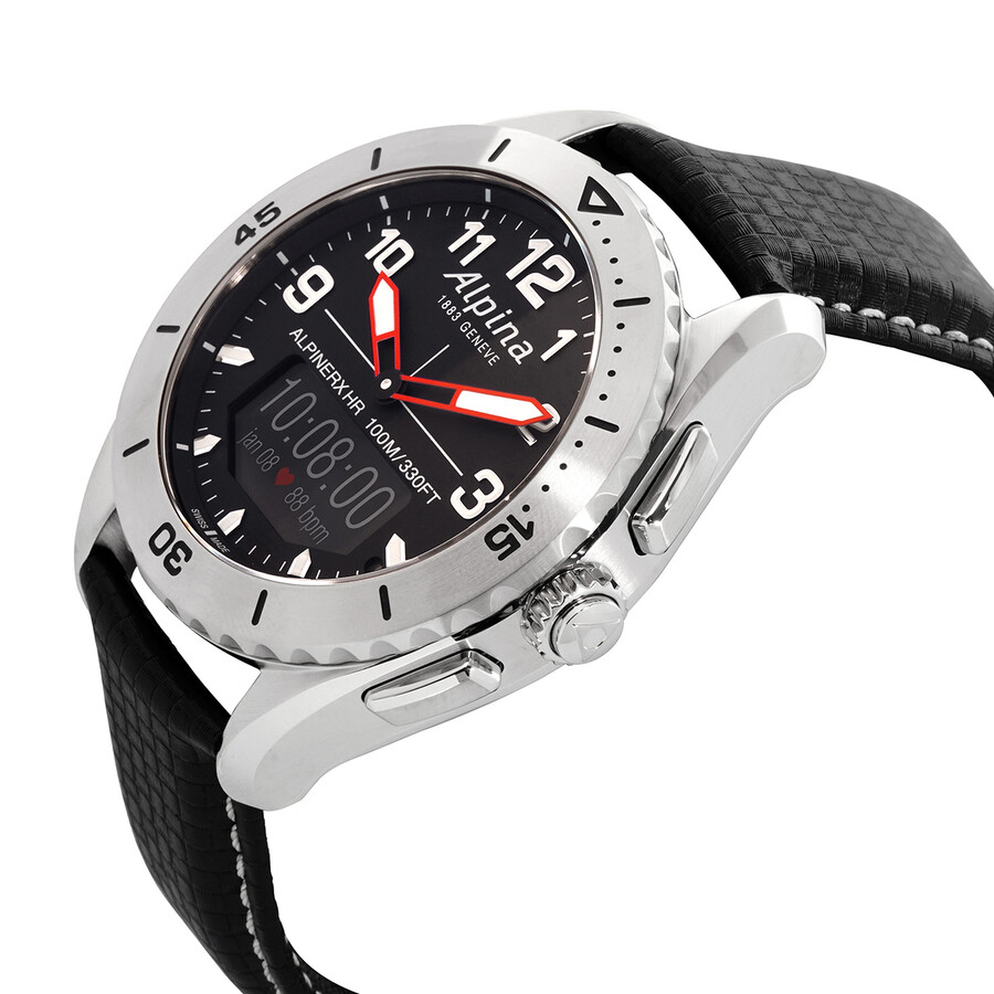 Alpina AlpinerX Chronograph Quartz Analog-Digital Black Dial Men's ...