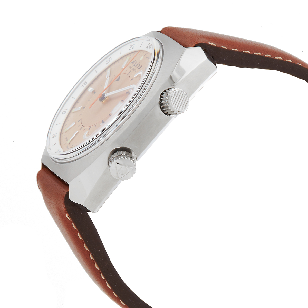 Alpina Startimer Pilot Heritage GMT Automatic Men's Watch AL-555RGS4H6 ...