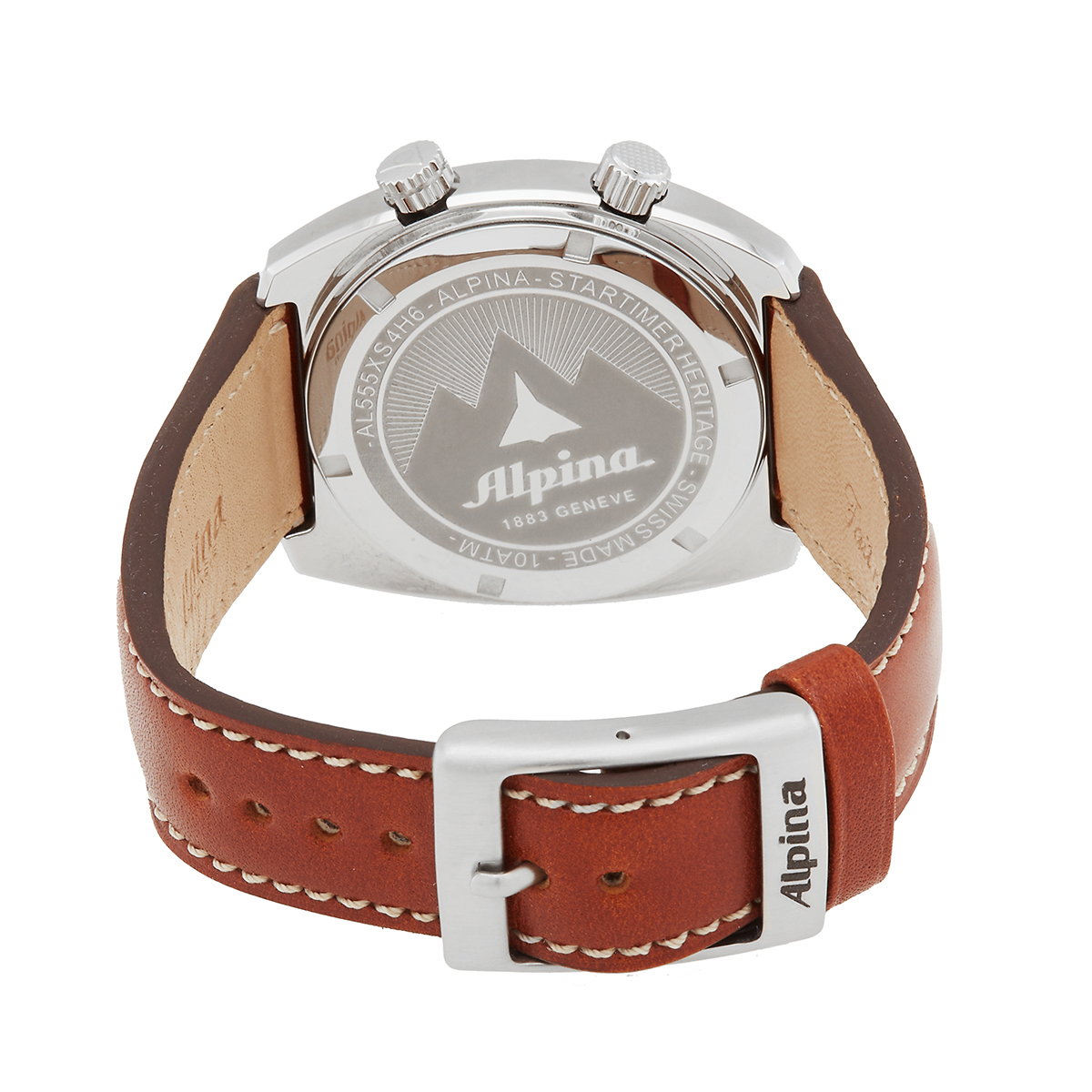 Alpina Startimer Pilot Heritage GMT Automatic Men's Watch AL-555RGS4H6 ...