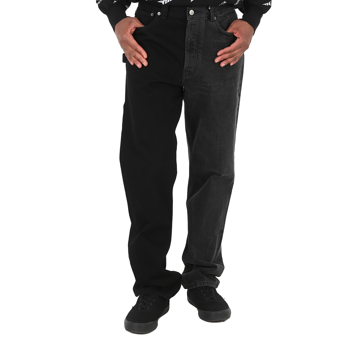 Ambush Men's Black Straight-Leg Jeans, Waist Size 34" BMYA018S23DEN001 ...