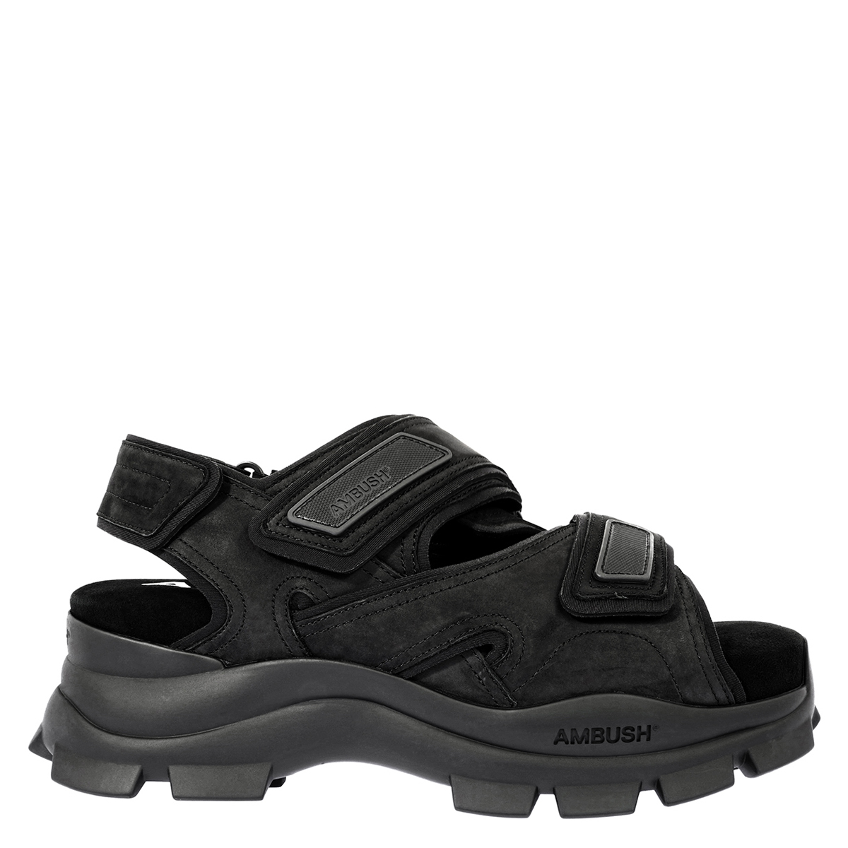 Ambush Men's Black Trek Strap Sandals, Brand Size 41 (US Size 8 ...