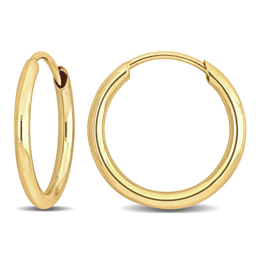 Amour 13mm Hoop Earrings in 14k Yellow Gold JMS011016 - Jewelry - Jomashop