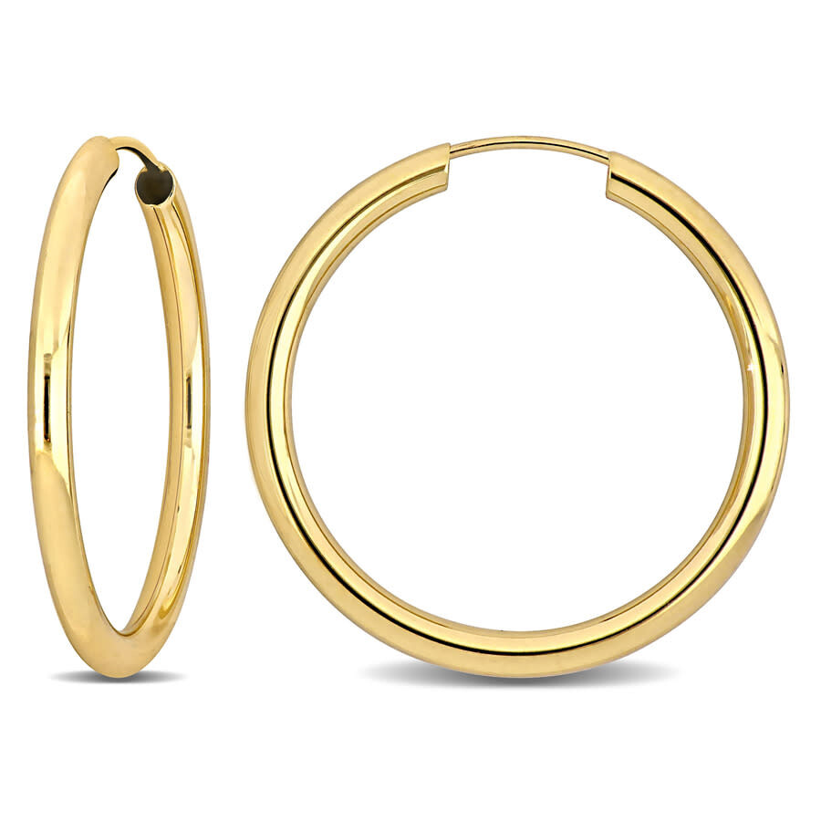 Amour 25mm Hoop Earrings in 14k Yellow Gold JMS011021 - Jewelry - Jomashop