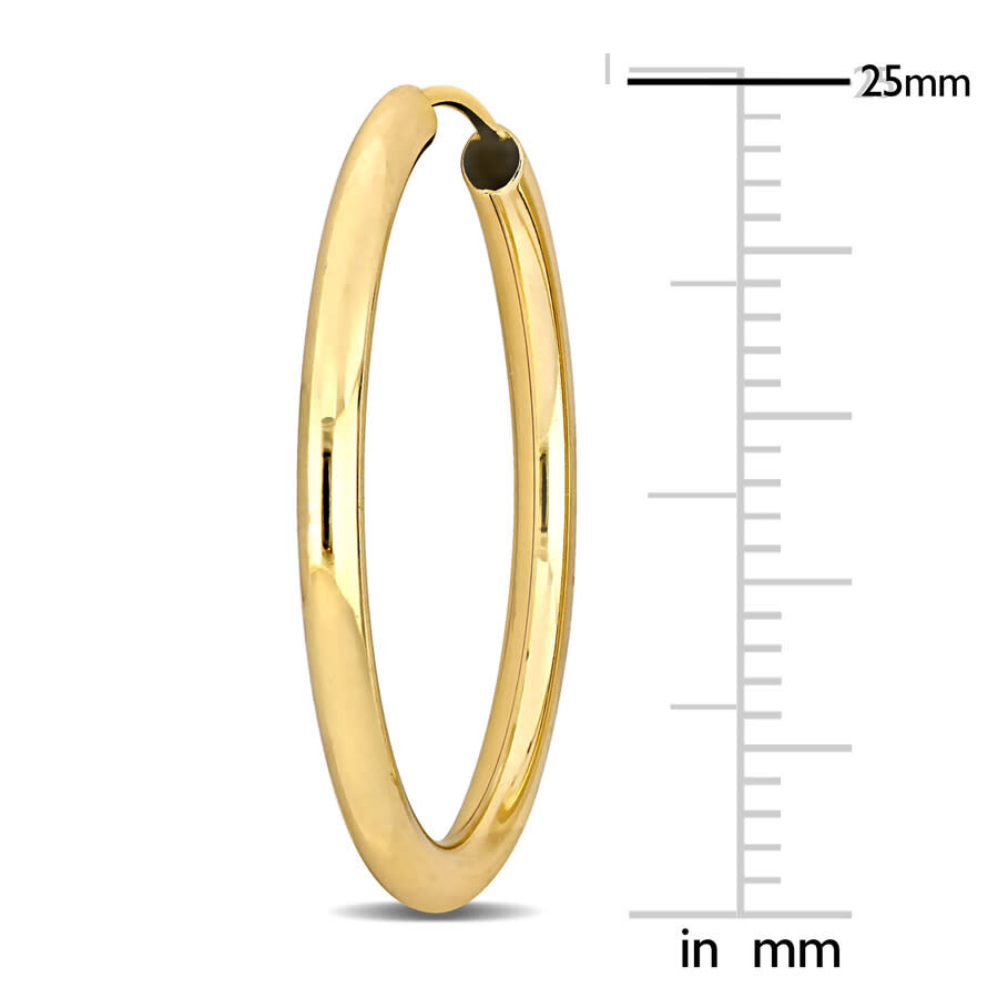 Amour 25mm Hoop Earrings in 14k Yellow Gold JMS011021 - Jewelry - Jomashop