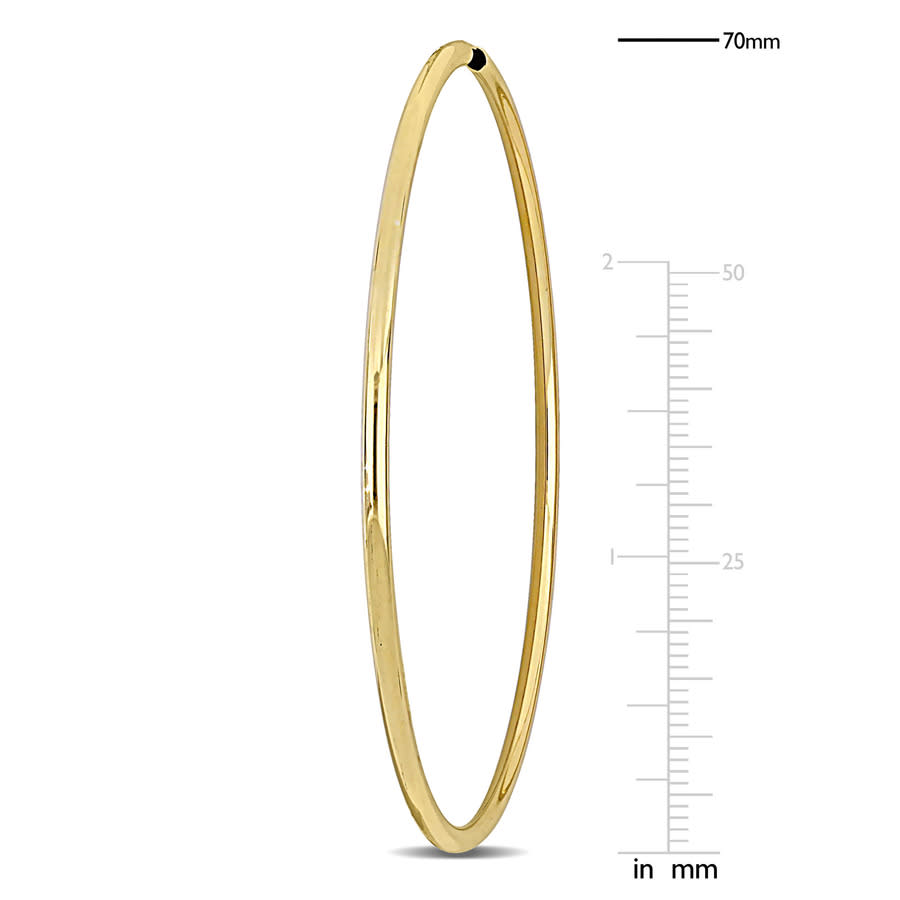 Amour 70mm Hoop Earrings in 14k Yellow Gold JMS011026 - Jewelry - Jomashop