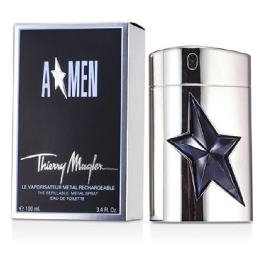 Thierry Mugler Angel Men / Thierry Mugler EDT Spray Refillable Metal 3. ...